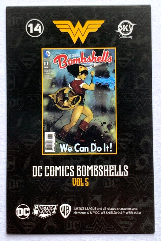 JUSTICE LEAGUE Card PERU 2023 #014 BOMBSHELLS VOL 5 DC COMICS WB Wonder ...
