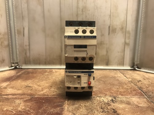 TELEMECANIQUE SQUARE D Electric Contactor LC1D09 with LRD12 Overload ...