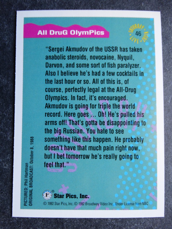 1992 Star Pics Saturday Night Live Tv Show Card Complete Your Set You ...