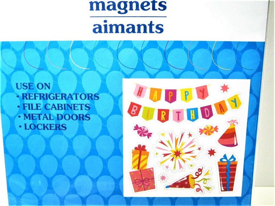 Birthday Party Favor Decorations Supply Fridge School Locker Magnet | eBay