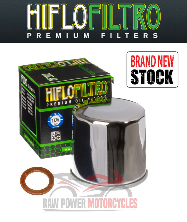 Fits Triumph Thruxton 1200 R ABS 2016 Oil Filter & Sump Washer HF204C ...