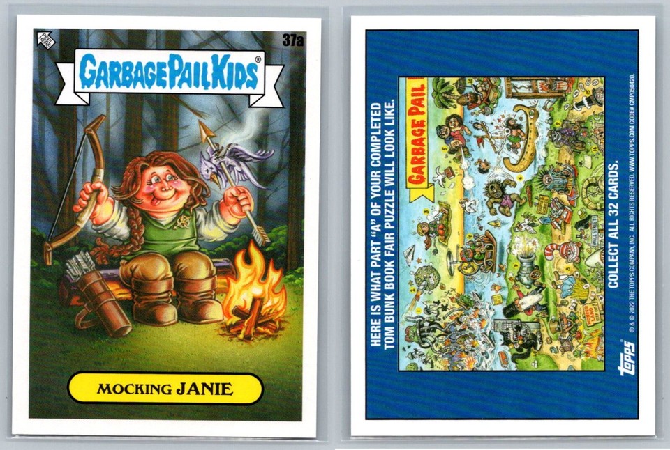 The Hunger Games Jennifer Lawrence Katniss Garbage Pail Kids Spoof 2 ...