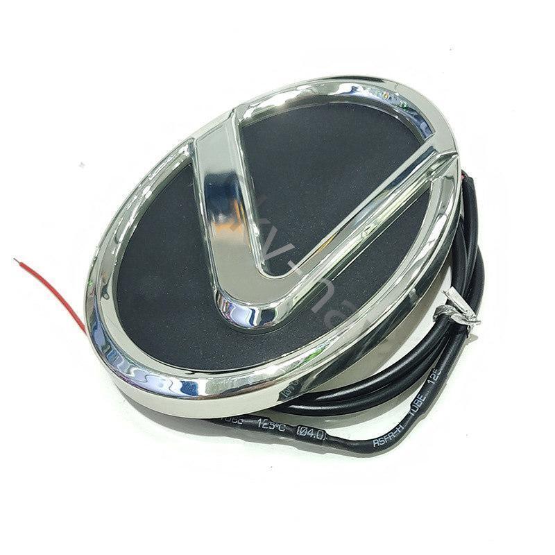 LEXUS LED 4D Emblem Logo 105mm*68mm (about 4.13 in*2.37 in) White Color ...