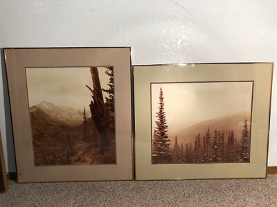 (2) William Plante Signed Matted Framed Stamped Numbered Lithograph ...