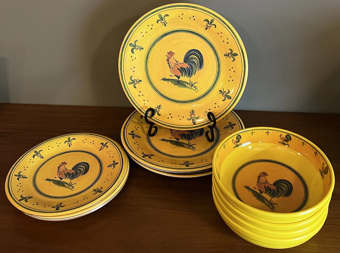 Rooster Design Dinnerware