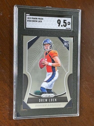Drew Lock 2019 Panini Prizm Rc Rookie Card #304 SGC Graded 9.5 Mint ...
