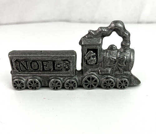 Christmas Noel Train Pewter Figurine | eBay