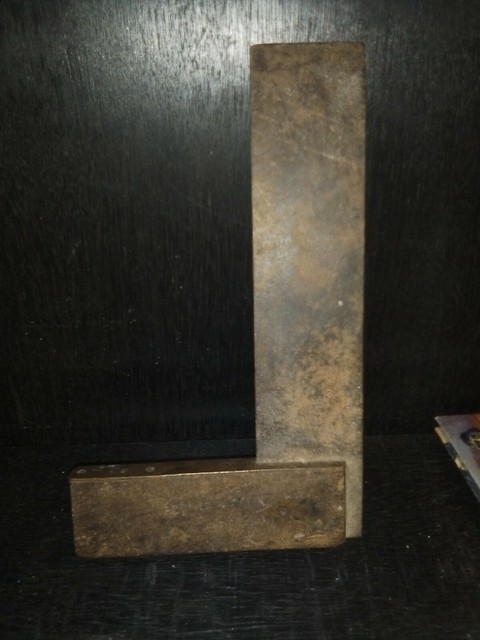 Vintage Square Woodwork Antique Carpenters Tool Wood Brass | eBay