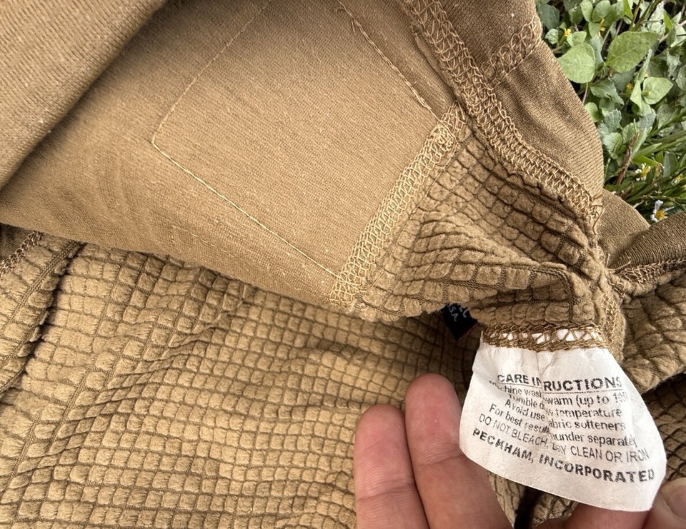 USMC Grid Fleece FROG Fire Resistant Size XL-R Coyote Polartec USGI ...