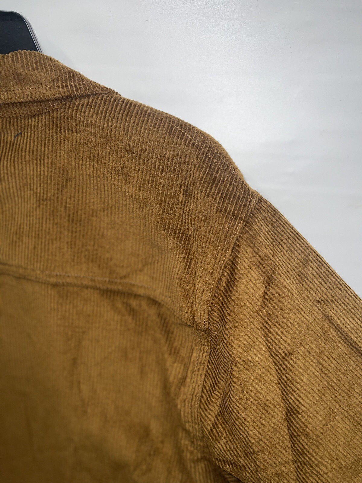 Valor Collective Jacket Mens Medium Brown 100% Cotton Corduroy Long ...