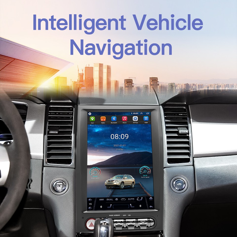 12.8" Tesla Screen Android Car Stereo 4+64GB Carplay for Ford Taurus ...