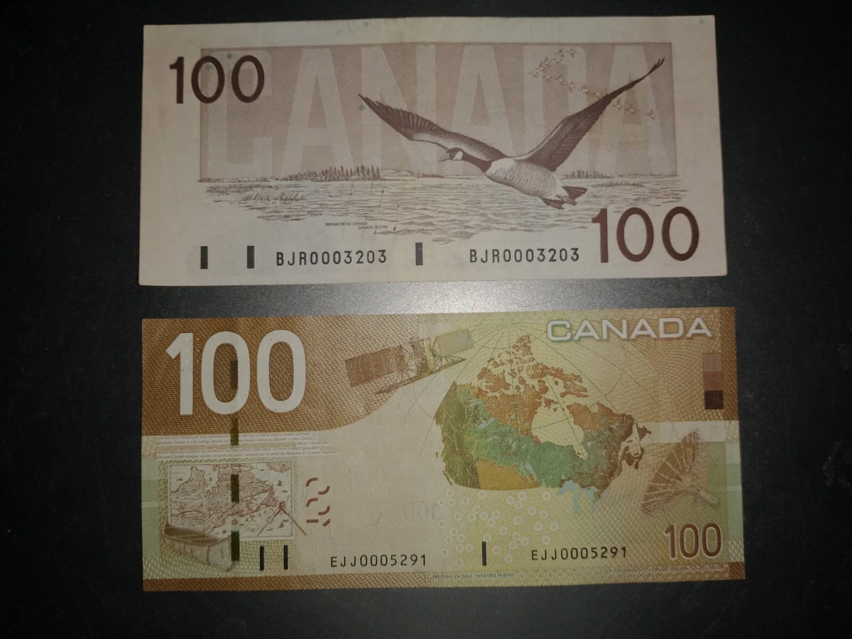Canadian 100 Dollar Bill