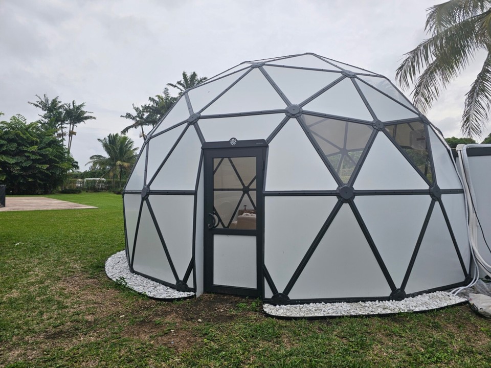 50% OFF - Two Geodesic Domes Prefabricated Kit for Glamping Business or Backyard | eBay