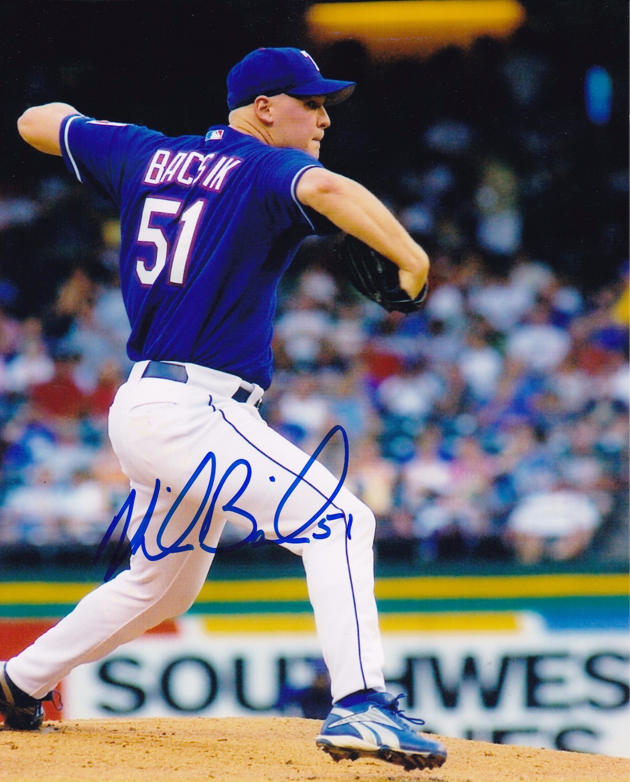 Mike Bacsik autographed 8x10 Texas Rangers Free Shipping Barry Bonds #7 ...