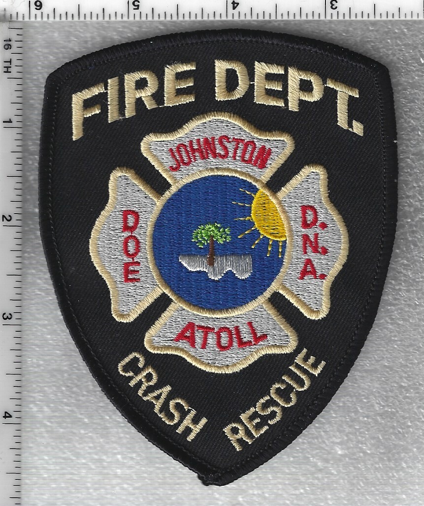 Johnston Atoll Fire Department Crash Rescue DOE - D.N.A.) Shoulder ...