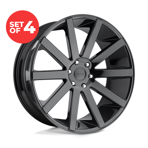 (Set of 4) DUB 1PC S219 SHOT CALLA Wheels 24x10 6x139.7 +20 mm Black ...