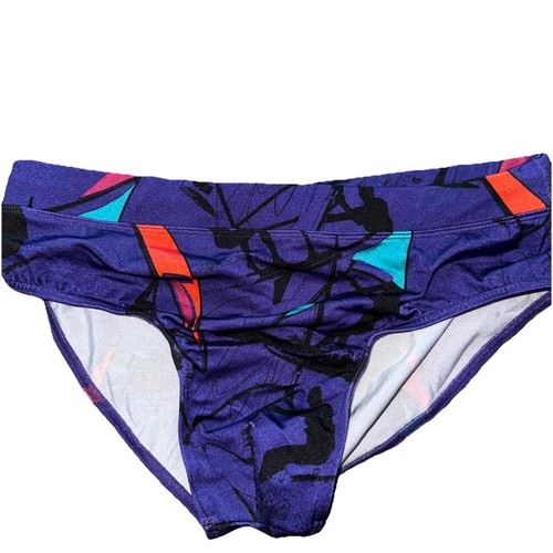 💗 Charlie by MZ purple orange geometric cut Speedo Men's Swimwear Size ...