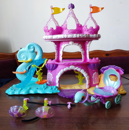 My Little Pony Mermaid Seahorse Castle Carriage Ponyville Playset ...