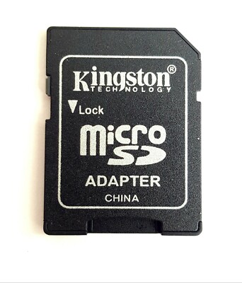 ORIGINAL KINGSTON MICRO SD SDHC MEMORY CARD ADAPTER CONVERTER TO ...