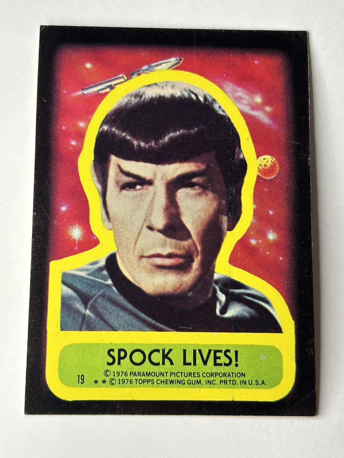 1976 Topps Star Trek Stickers Spock Lives! #19 A262 | eBay