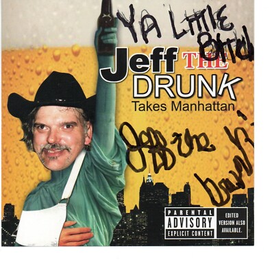 HOWARD STERN WackPack JEFF THE DRUNK CURRO signed CD RARE! 884249106729 ...