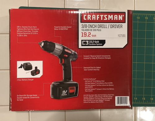 Craftsman C3 19.2 volt Cordless System 3/8in drill / driver battery ...