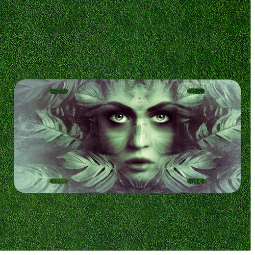 Custom Personalized License Plate Auto Tag With Creative Women Design ...