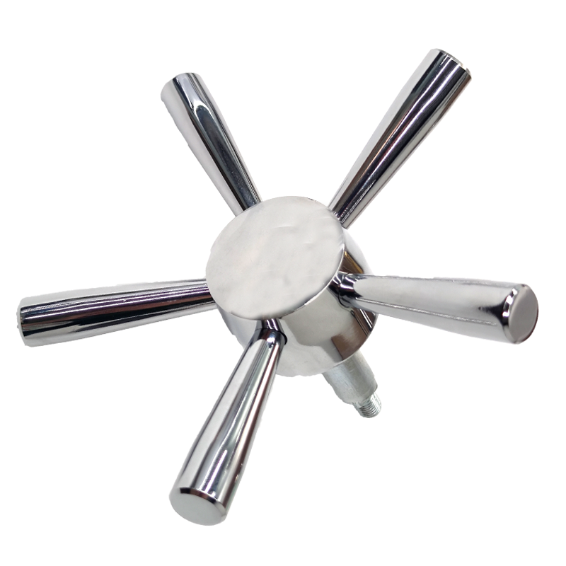 Gun Safe Handle - Premium 5 Spoke Handle with Chrome For Safe / Vault ...
