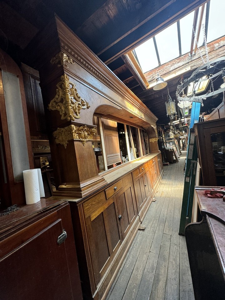 Antique Brunswick Back Bar 20’ Metropolitan Bar | eBay