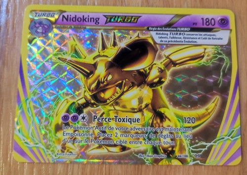 CARTE POKEMON XY NIDOKING TURBO 180 PV 46/108 PA V NI GX NI EX | eBay