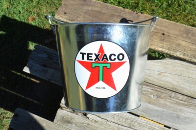 Texaco Gasoline & Motor Oil 5 qt Galvanized Metal Ice Bucket - The ...