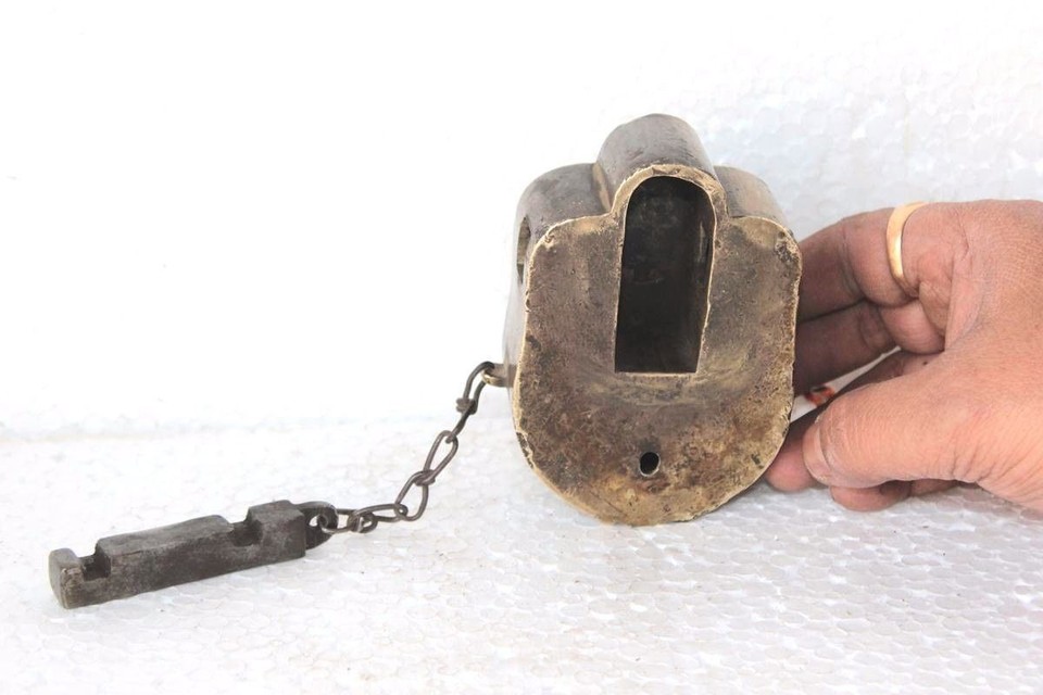 Iron Brass Lock and Key 1900s Old Vintage Antique Rare Collectible | eBay