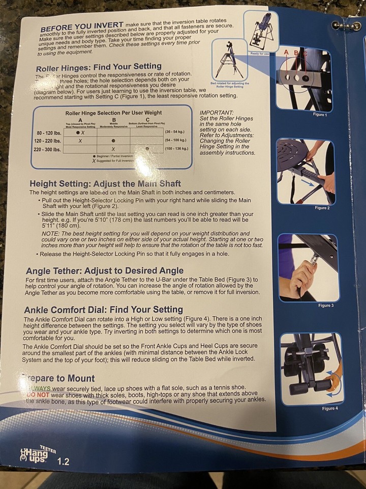 Teeter Hang Ups EP-960 Inversion Table with Back Pain Relief | eBay