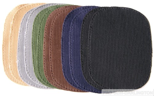 CORDUROY CORD REPAIR PATCHES SEW OR IRON ON ( CHOICE OF 7 COLOURS ...