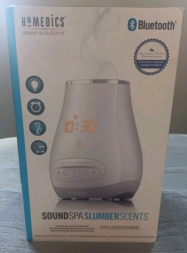HoMedics SSA450 SoundSpa Slumber Scents Alarm Clock, Essential Oil ...