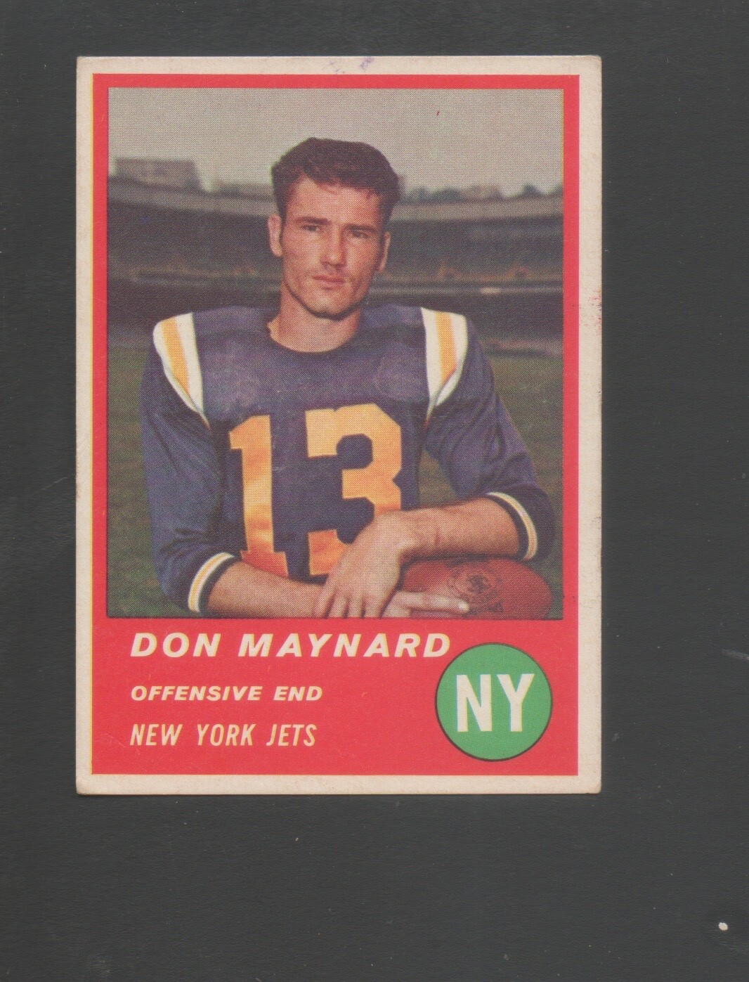 1963 Fleer Football Card #15 Don Maynard-New York Jets Ex Card | eBay