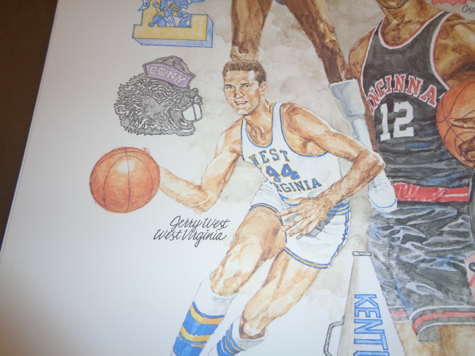50 Years Of The Final Four 1/950 SIGNED John B. Martin Lithograph 1950 ...
