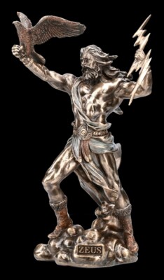 Zeus Figure Avec Aigle Et Blitz - Veronese Grec Dieu Mythologie Statue ...