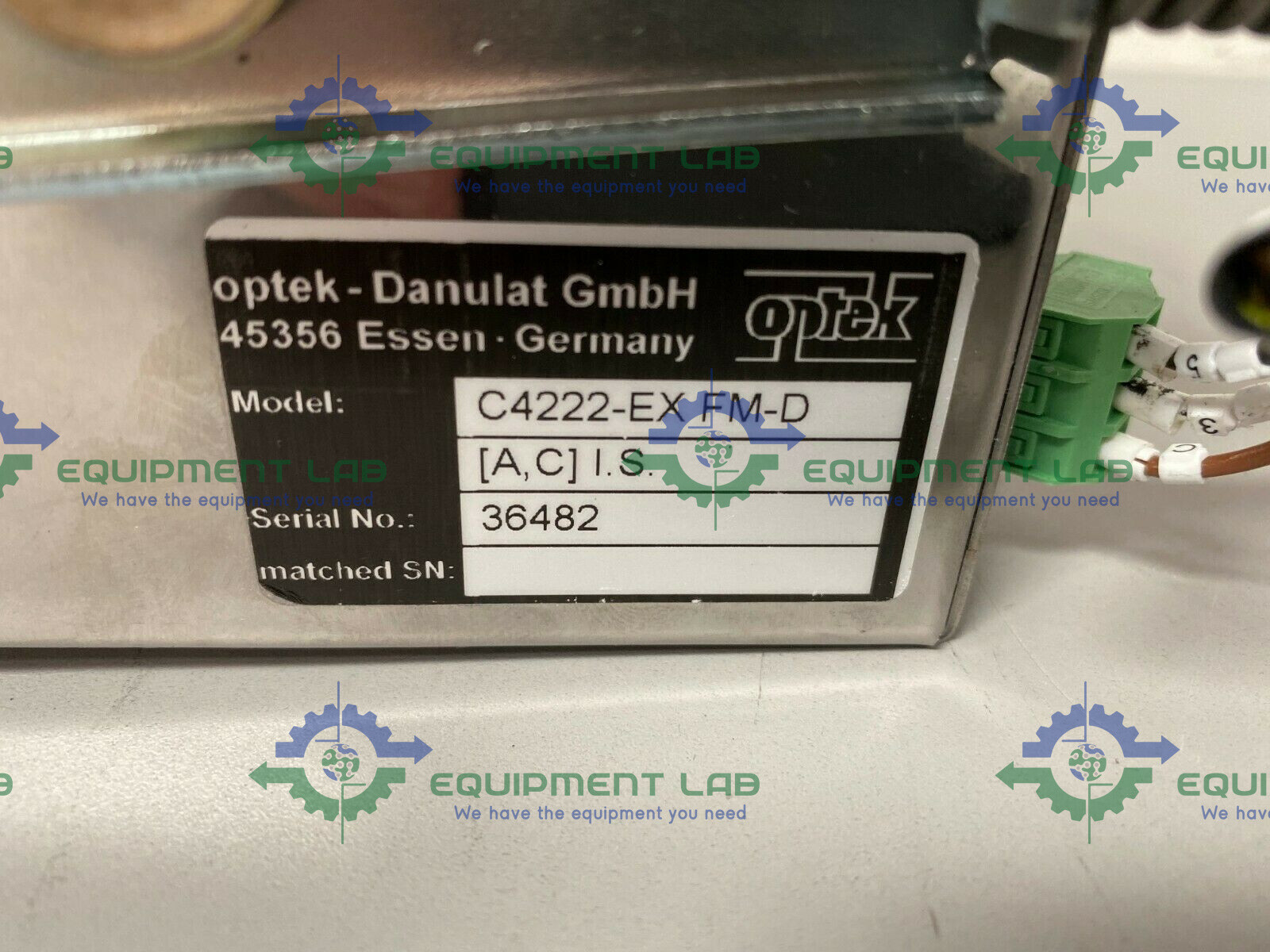 Optek Control 4000 C4222-EX FM-D Photometric Analyzer Converter 115 ...