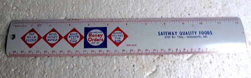 Lot of 2 Vintage 12" Rulers Advertising Safeway Foods & Amax Coal ...