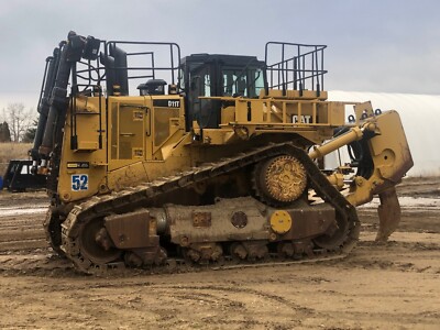 Caterpillar D11T Dozer with single shank ripper | POSTER | 24X 36 ...