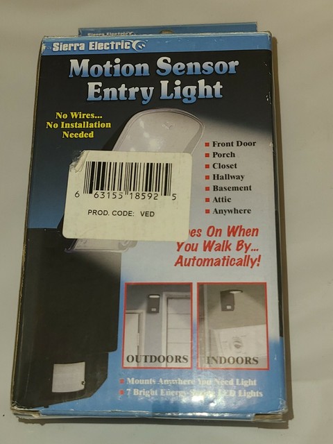 Sierra Electric Motion Sensor Entry Light for sale online | eBay