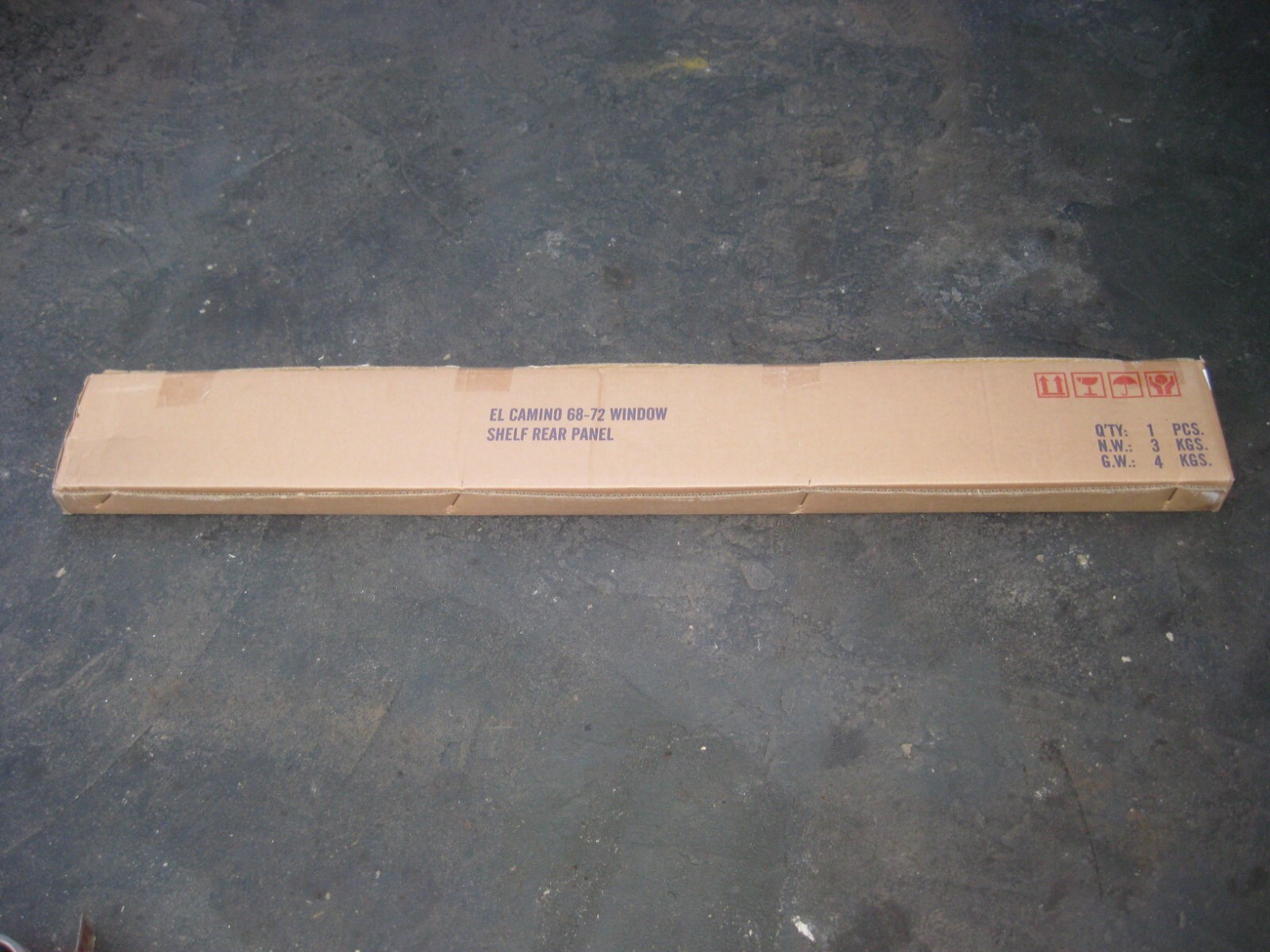 1968 1969 1970 1971 1972 Chevy El Camino Rear Window Shelf Panel ...