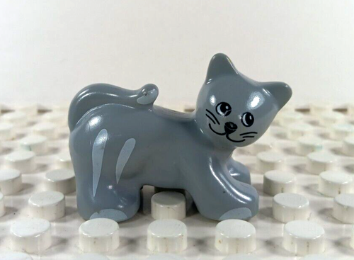 Lego Duplo Figure Gray Cat | eBay