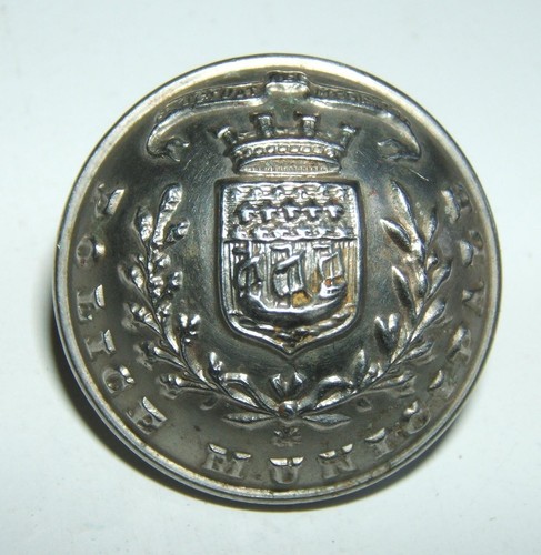 BOUTON POLICE MUNICIPALE VILLE DE PARIS - 3° REPUBLIQUE - 22 mm - Fbt T ...
