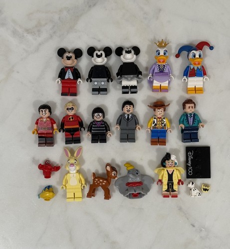 LEGO Disney Minifigure Lot of 17 Figures Bulk (Mickey, Pixar, Princess ...
