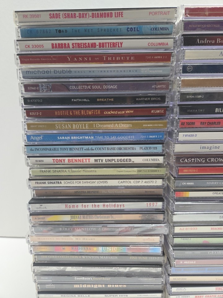 60 Music CDs - Wholesale Job Lot With Artwork R&B Rock Country Mixed ...