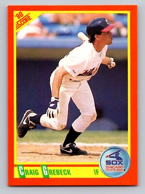 Craig Grebeck 1990 Score Rookie & Traded #105T Chicago White Sox ...