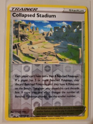 Collapsed Stadium 137/172 Reverse Holo Brilliant Stars Pokemon TCG Card ...