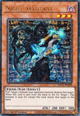 YGO HAC1-EN009 UR Night Assailant HAC1-EN009 Yu-gi-oh | eBay